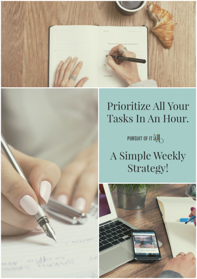 Prioritize Tasks In An Hour With This Simple Weekly Strategy - Pursuit ...